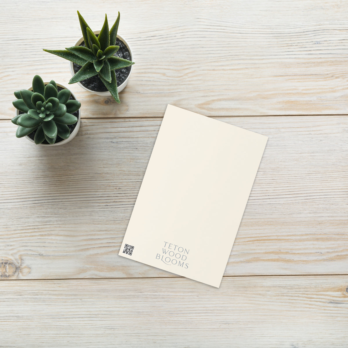 Hydrangea Vintage Botanical Greeting Card – Teton Wood Blooms